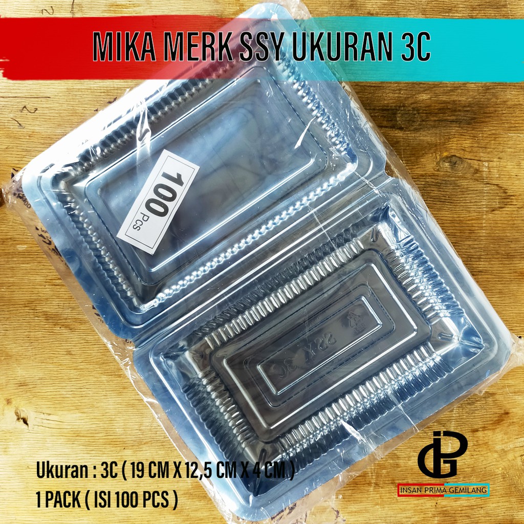 Mika Brand SSY Size 3C/mica Box/Mica Plastic (100Pcs Contents) | Shopee ...