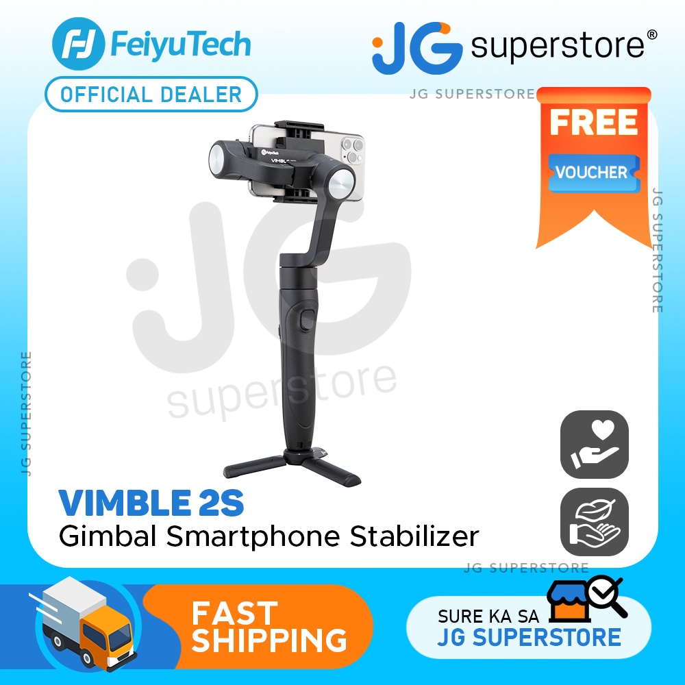 Feiyutech Vimble 2S Handheld 360 Degree handle Smartphone Gimbal with Built-In Extender BLACK ...