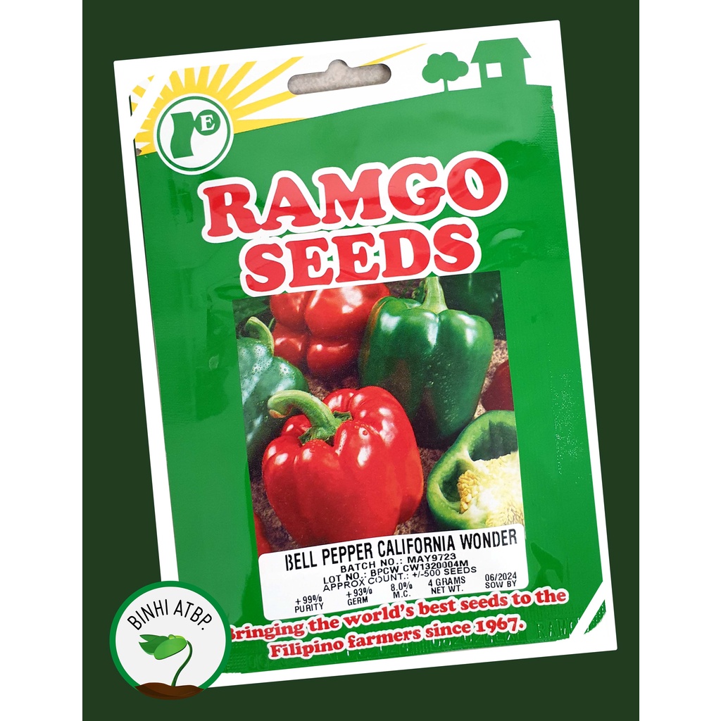 Ramgo Bell Pepper California Wonder Seeds | Shopee Philippines