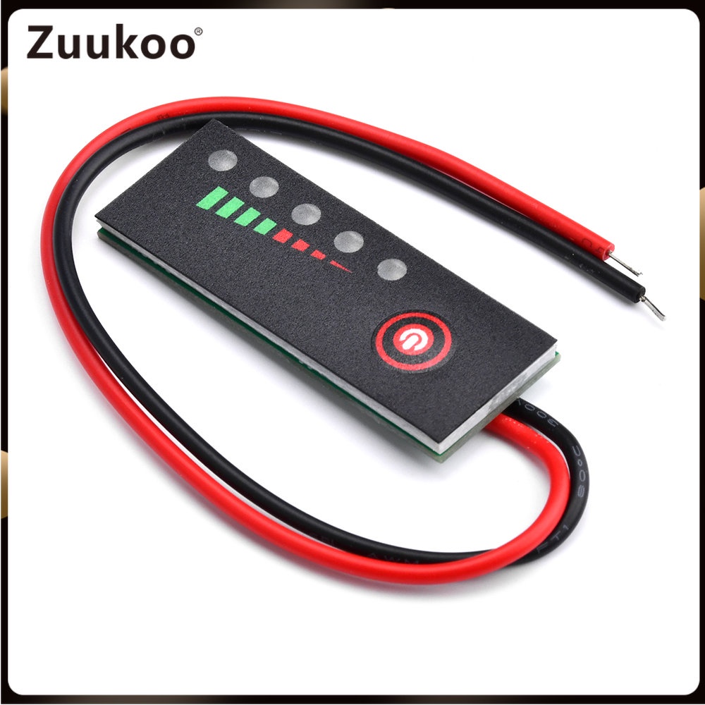 Lithium Battery Level Indicator Tester Battery Power Percentage Display ...