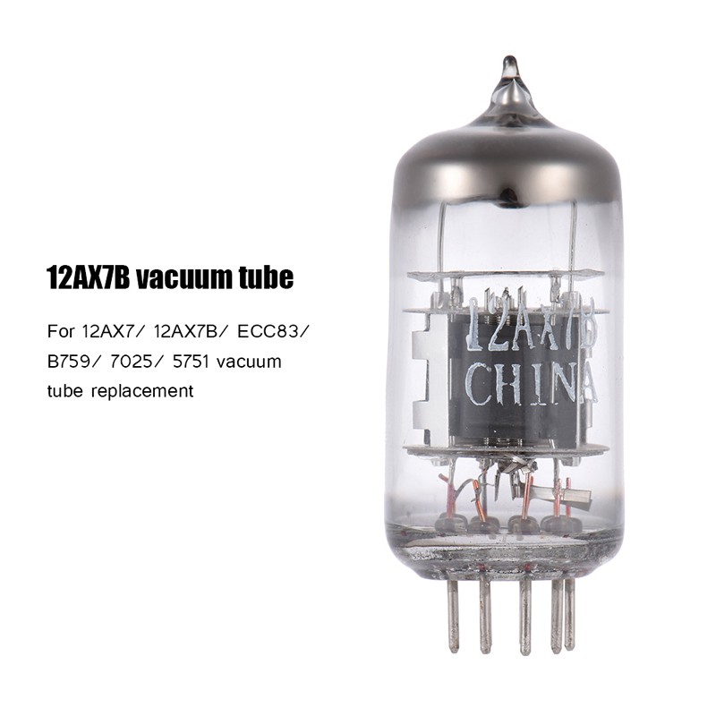 12AX7B Preamp Electron Vacuum Tube 9-pin Dual Triode for 12AX7 ECC83 B759 7025 5751 Tube ...