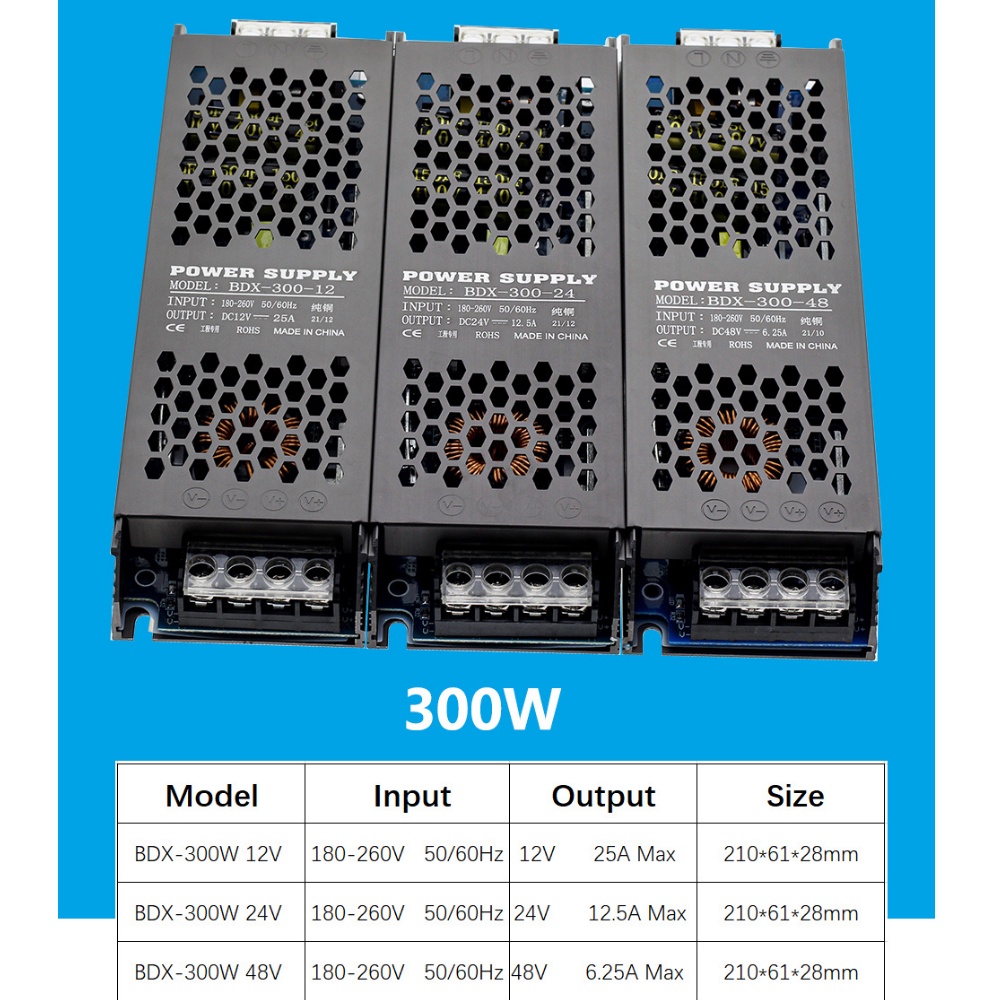High Quality DC12V 24V 48V Power Supply LED Driver AC110-220V 100W 200W 300W 400W Lighting ...