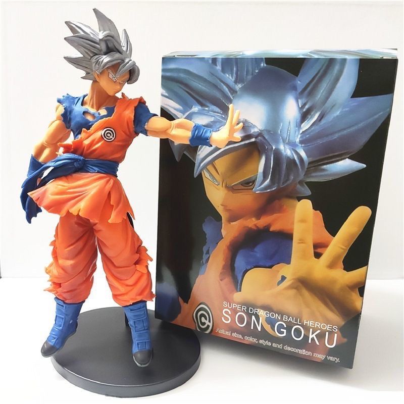 YCH Dragonball silver hair Goku with special effects hand action figure ...