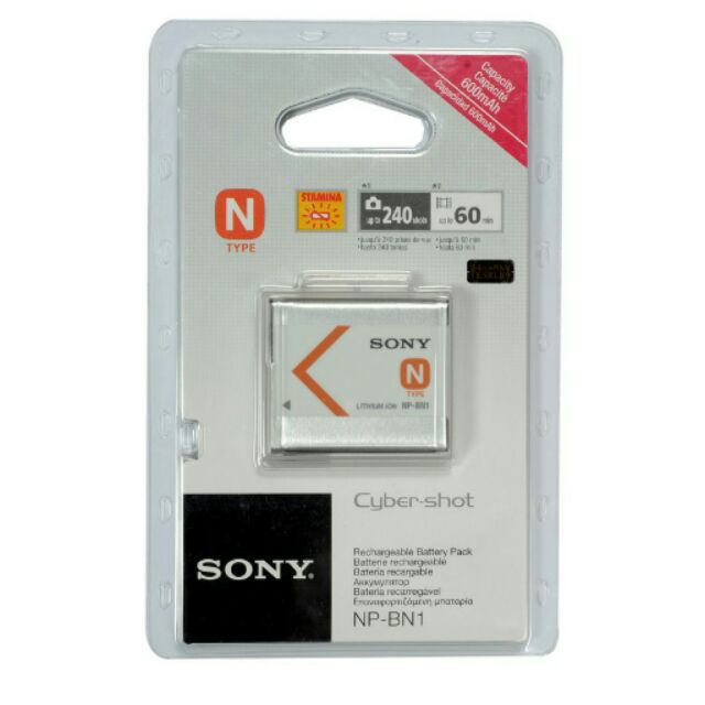 SONY Camera Battery and Charger NP-BN1 (N-TYPE) for DSCW800,DSCWX220 ...