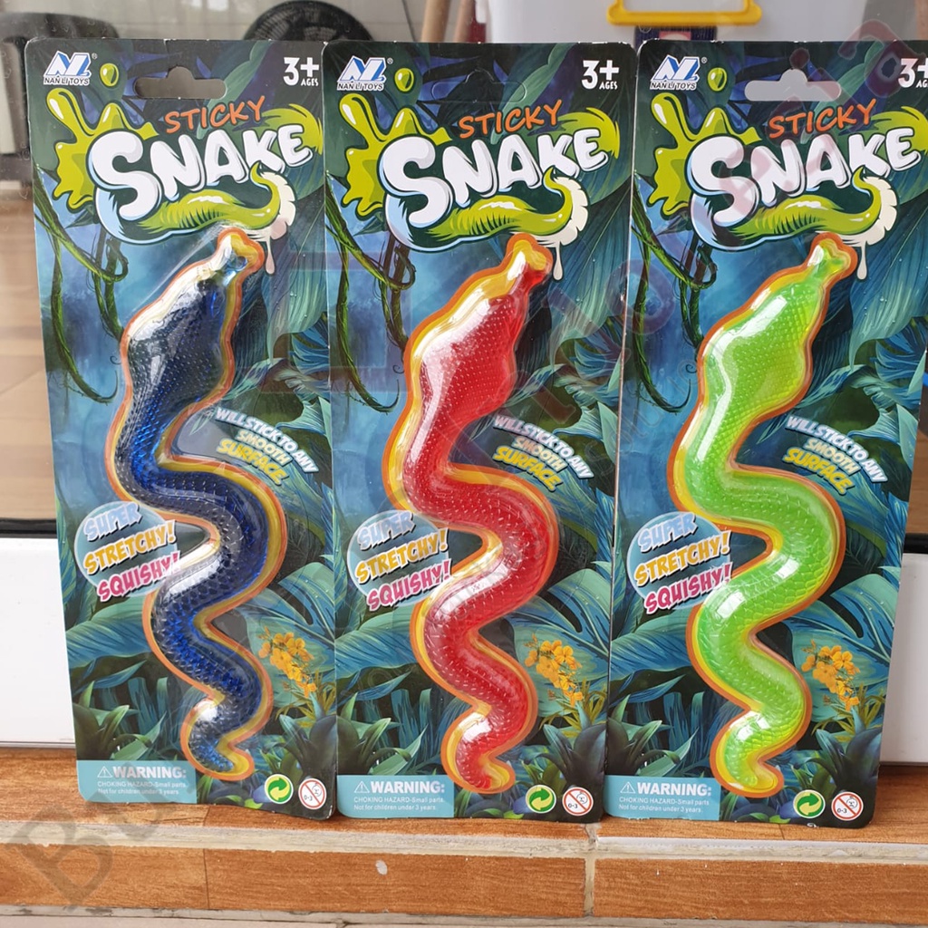 Sticky Toys Snake Jelly Color Sticky Toys/Prank Toys | Shopee Philippines