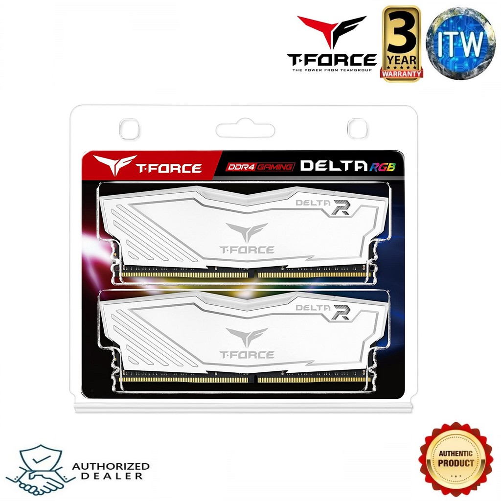 TEAMGROUP T-Force Delta RGB 16GB (2 x 8GB) DDR4 SDRAM DDR4 3200MHz ...