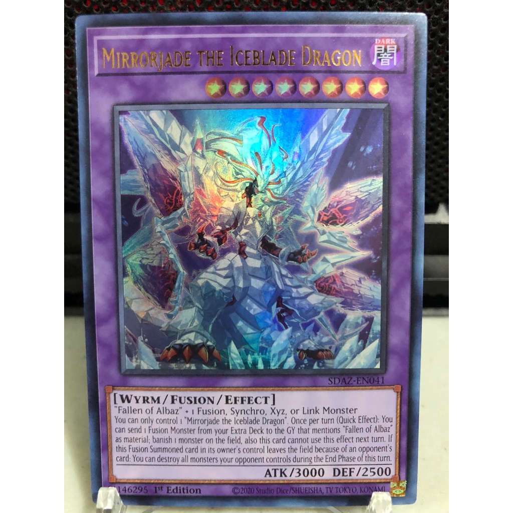 Mirrorjade the Iceblade Dragon - SDAZ-EN041/BLTR - Ultra Rare 1st Edition | Shopee Philippines