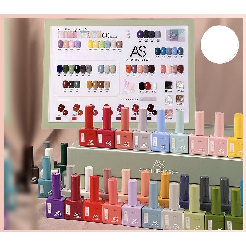 ORIGINAL!! AS Gel Polish Square Bottle Set 1 #1 to #30 Another Sexy ...