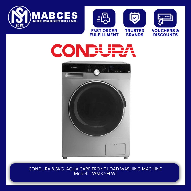 Condura 8.5kg AquaCare Front Load Washing Machine CWM8.5FLWi | Shopee ...