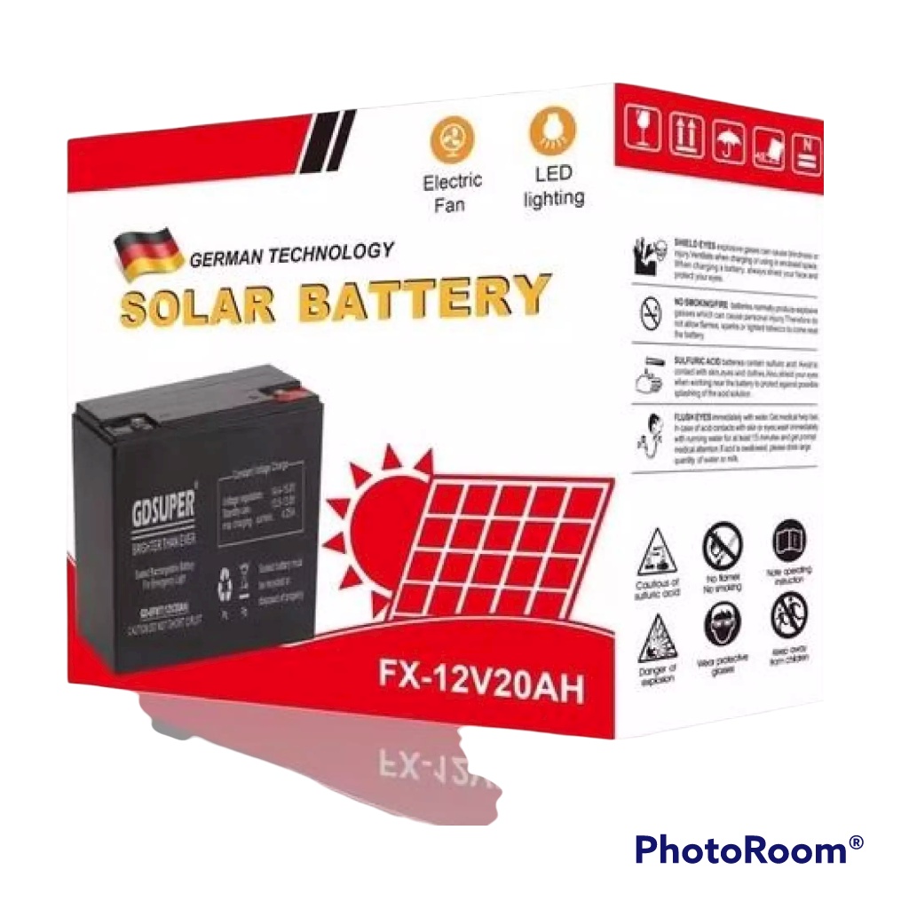 CROWNSTAR GDSUPER 12V 20AH For UPS and Solar Rechargeable Sealed Lead ...