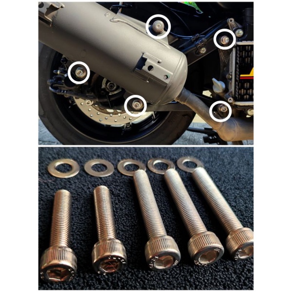 nmax aerox v1/v2 stainless allen bolt pipe set | Shopee Philippines