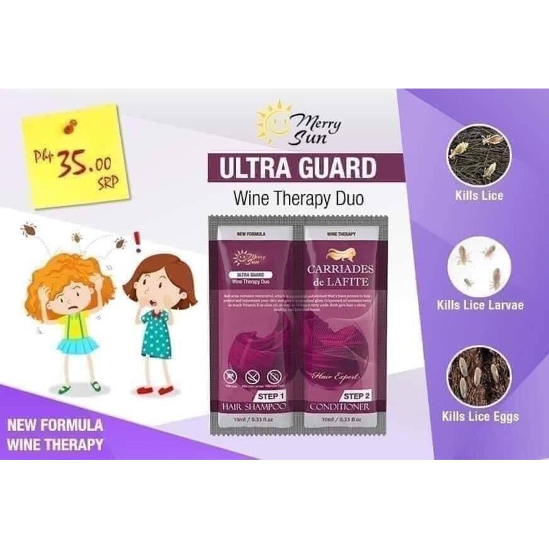 MerrySun 2in1 Anti Kuto Shampoo and Conditioner | Shopee Philippines