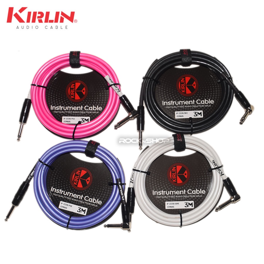 Kirlin IP-222B Premium Oxygen Free Copper with Braided Shielding Guitar ...
