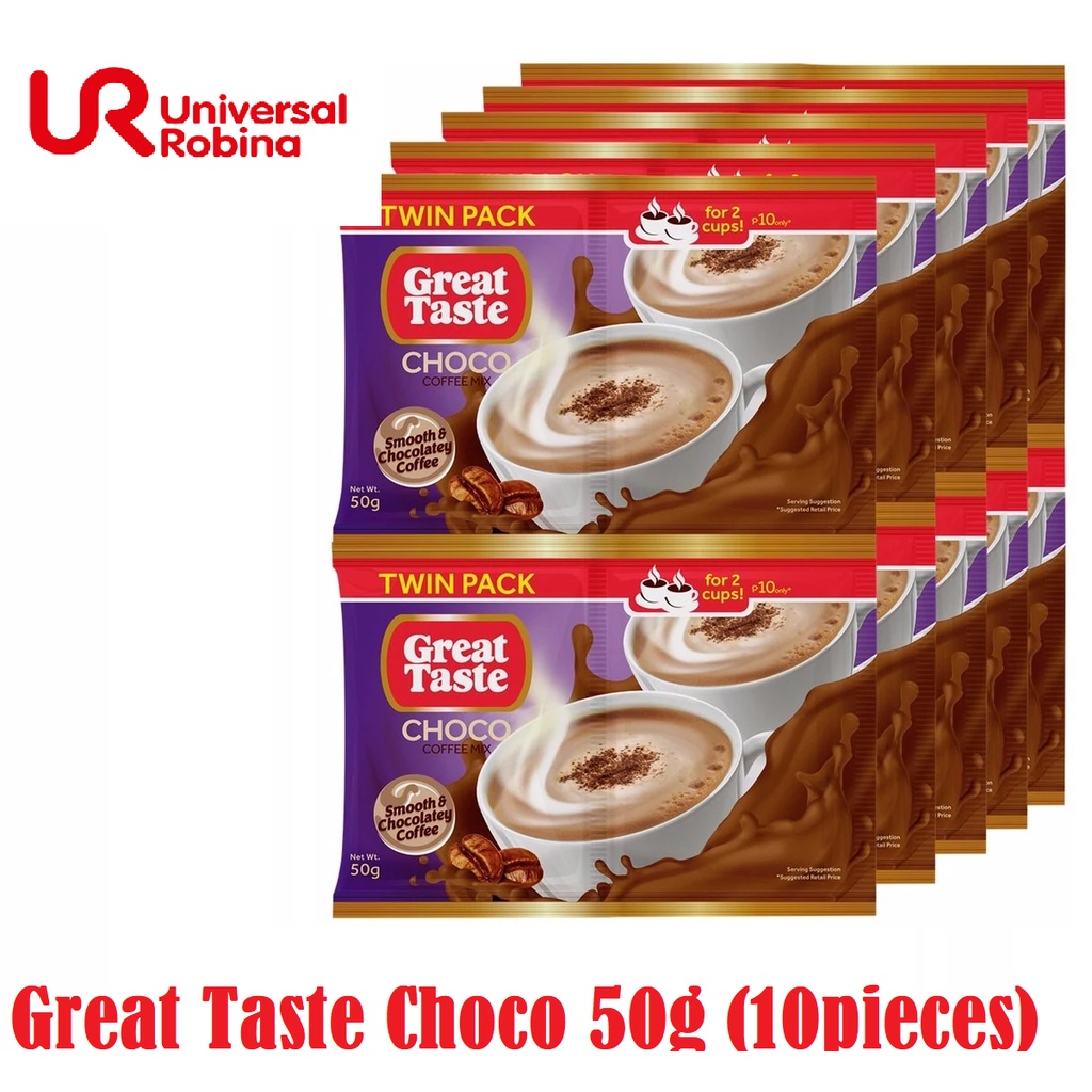Great Taste CHOCO Twin Pack 50g 10pieces | Shopee Philippines