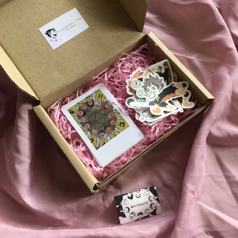 Haikyuu Set Boxes Polaroid Kageyama Atsumu Oikawa Kuroo Sugawara ...