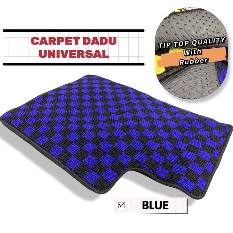 2022 Checkmate Dadu Karpet / RALLIART / Dice Carpet Car Mat Universal Floor Mat Proton Perodua ...