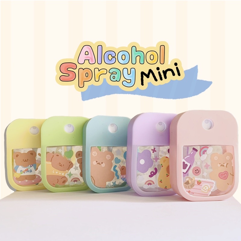 38ml pocket hand sanitizer alcohol bottle Wisted open easy refill spray ...