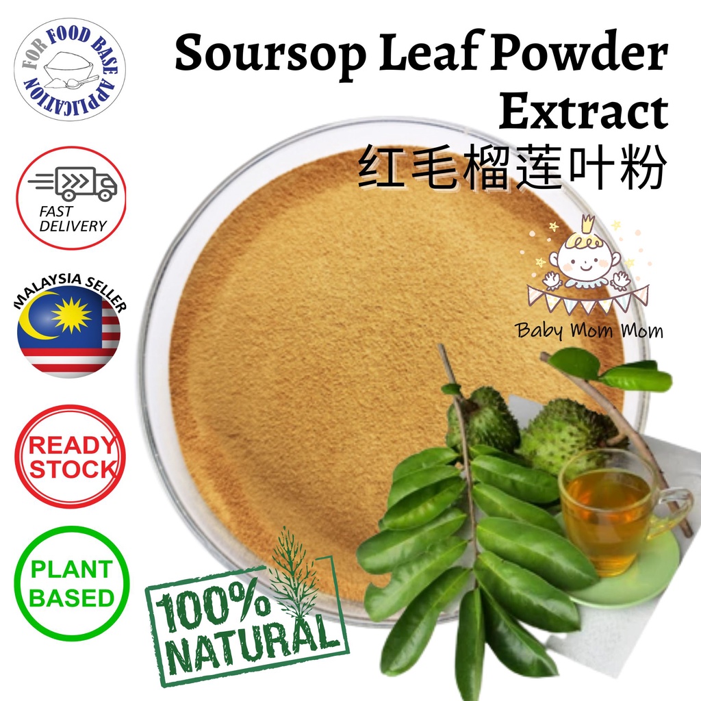 Soursop Leaves Extract Powder - 紅毛榴槤叶粉 - AAnnona / Graviola / Guanabana ...