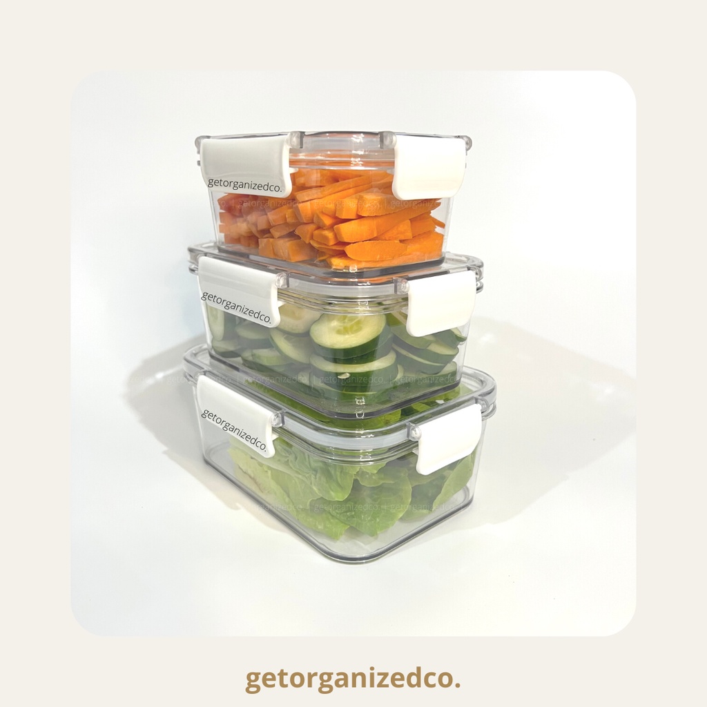 Collin Four Snap Design Food Storage with Silicon Seal Get Organized Co ...