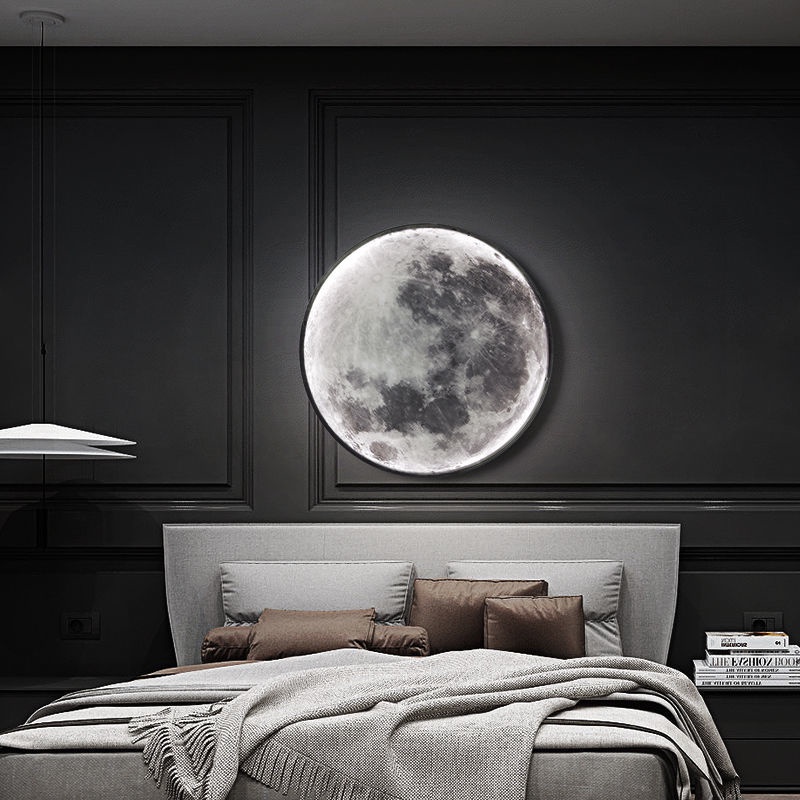 AIMI Creative Moon Light Bedroom Bedside Lamp Modern Minimalist Living ...