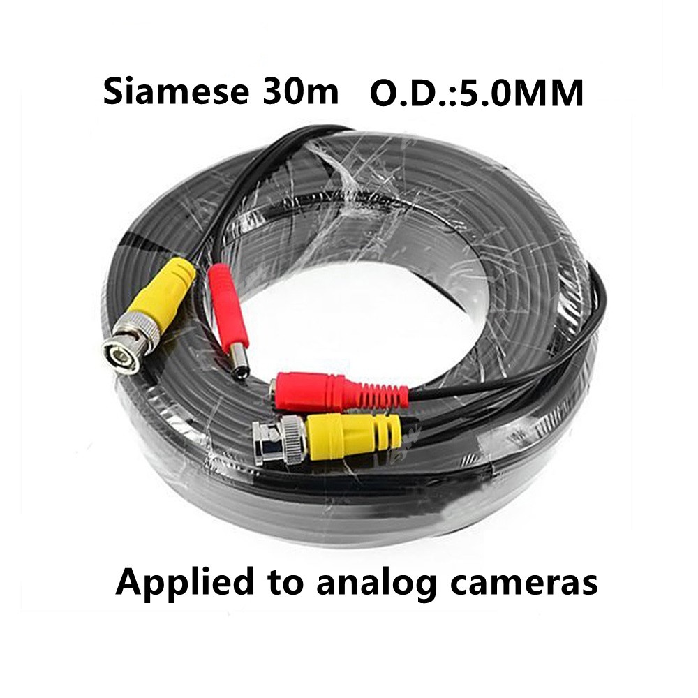 BNC Video and Power Siamese Cable For Surveillance CCTV Camera 10m ...