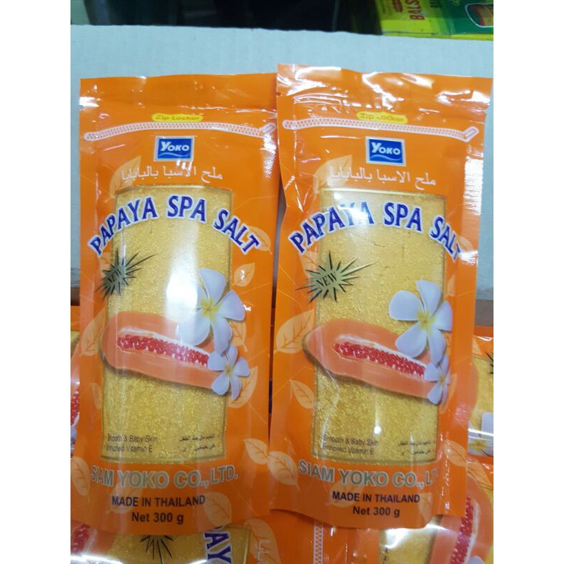 Yoko Papaya Spa Salt 300g | Shopee Philippines