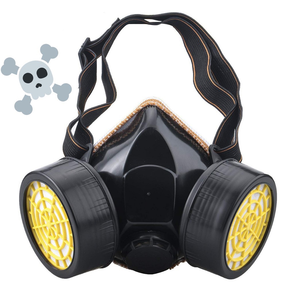 Dual Filter Gas Chemical Anti-Dust Paint Industrial Respirator Mask ...