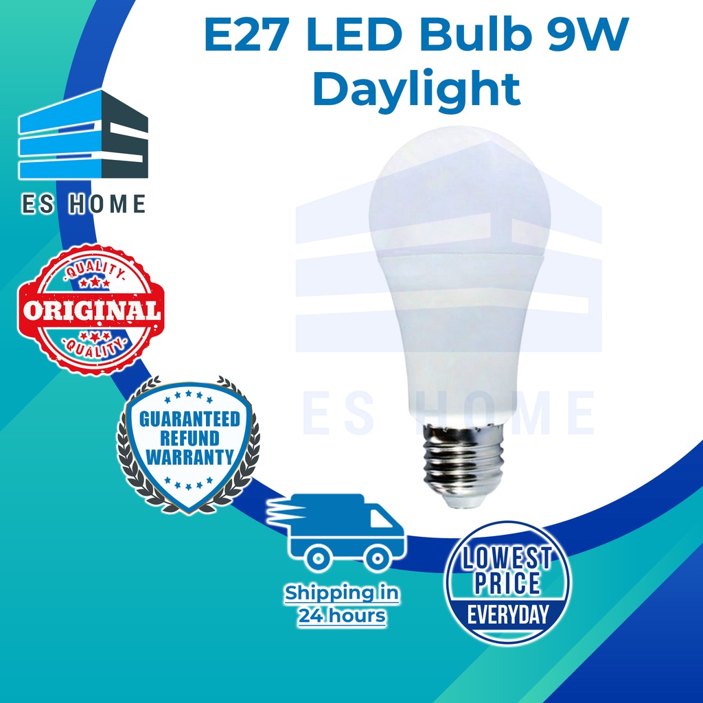 LED Bulb 9W Lightbulb 9 Watts Daylight | Shopee Philippines