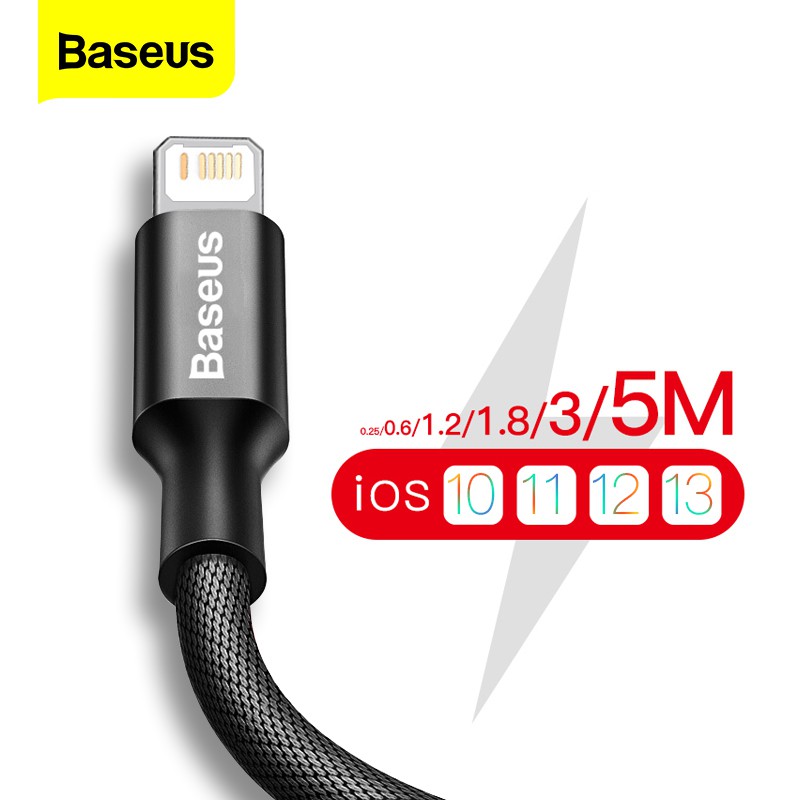 Baseus Fast Charging Mobile Phone USB Data Cable For iPhone 13 mini Pro ...