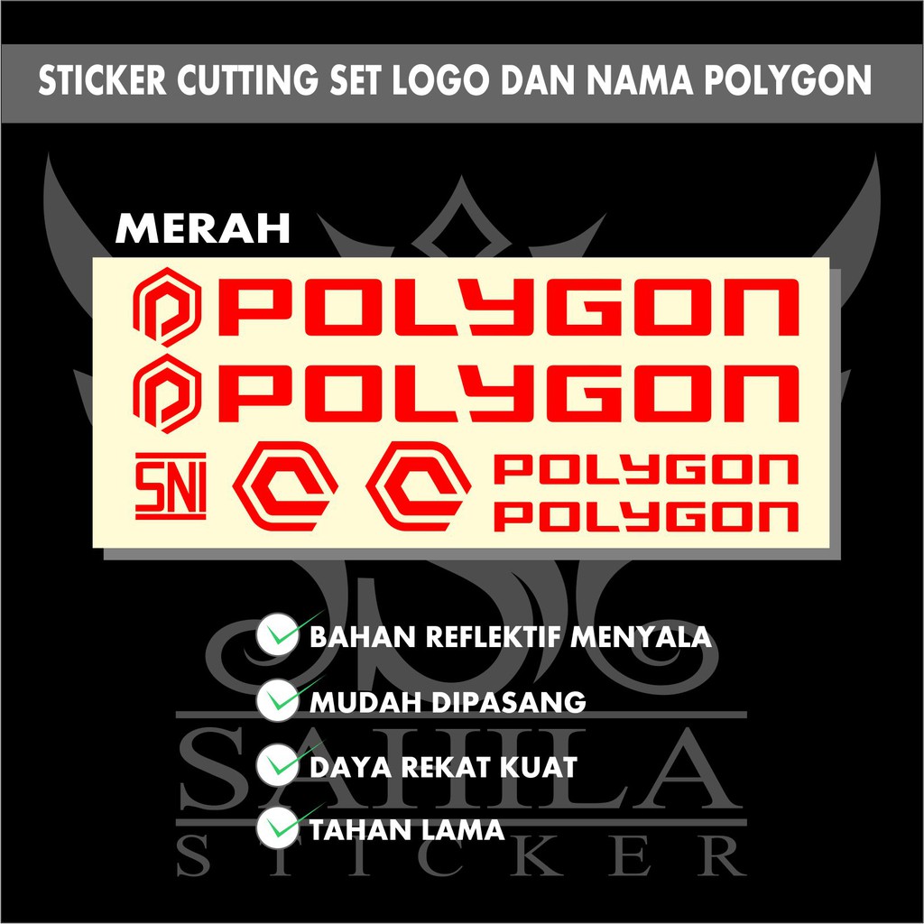 MERAH STCKER RED BIKE CUTTING STICKER / CANDY DARK BIKE STICKER STCKER ...