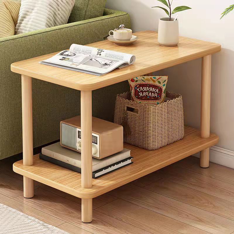 Double Deck Sofa Tea Side Table Simple Modern Small Family Living Room ...