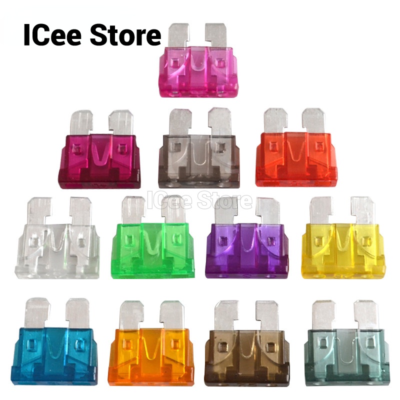 10Pcs Car Fuse Blade Mini Small Medium Auto Blade Fuses 5A 7.5A 10A 15A 20A 30A 35A 40A | Shopee ...