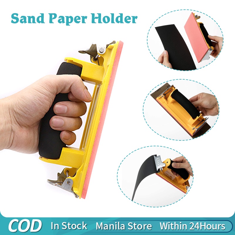 Sandpaper Holder Hand Sander with Sponge Handle Grinding Polished Tools ...