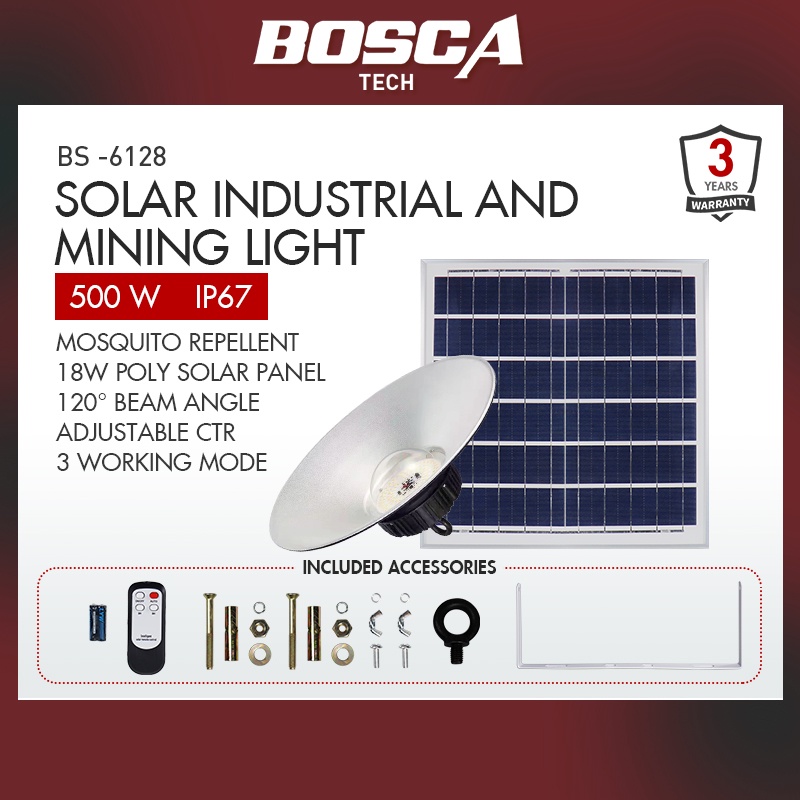 BOSCA 500W Solar mining light Mosquito Repellsent Solar Light Solar ...