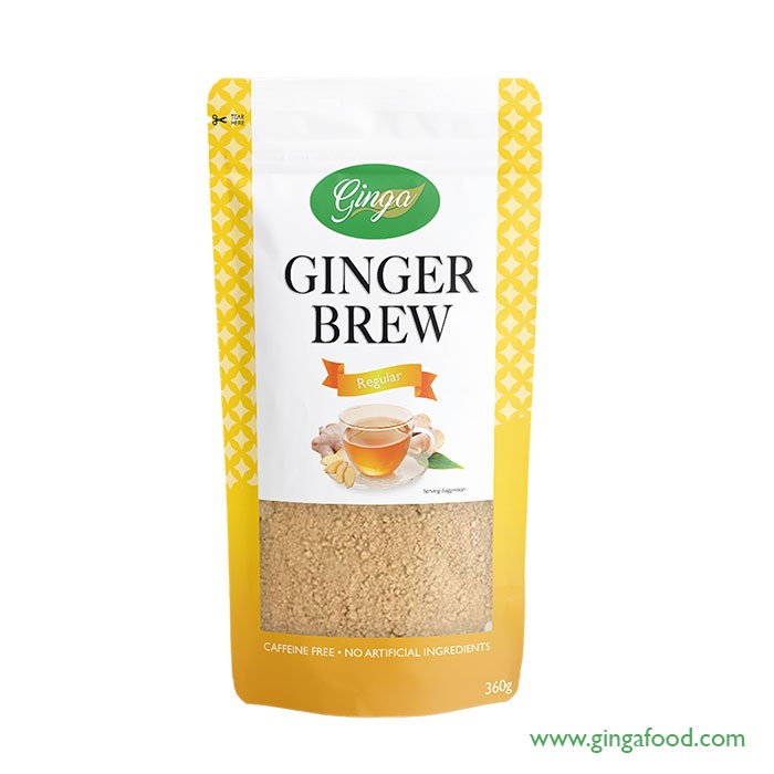 Ginga Ginger Brew Regular Salabat 360g Pouch - Healthy Natural Herbal ...