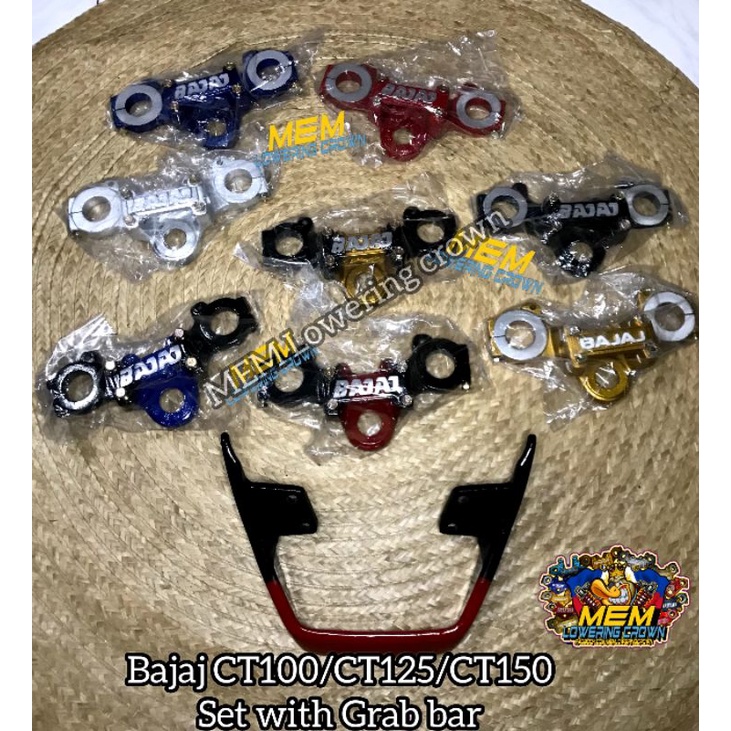 Grab Bar set with Bajaj CT100/CT125/CT150 lowering crown | Shopee ...