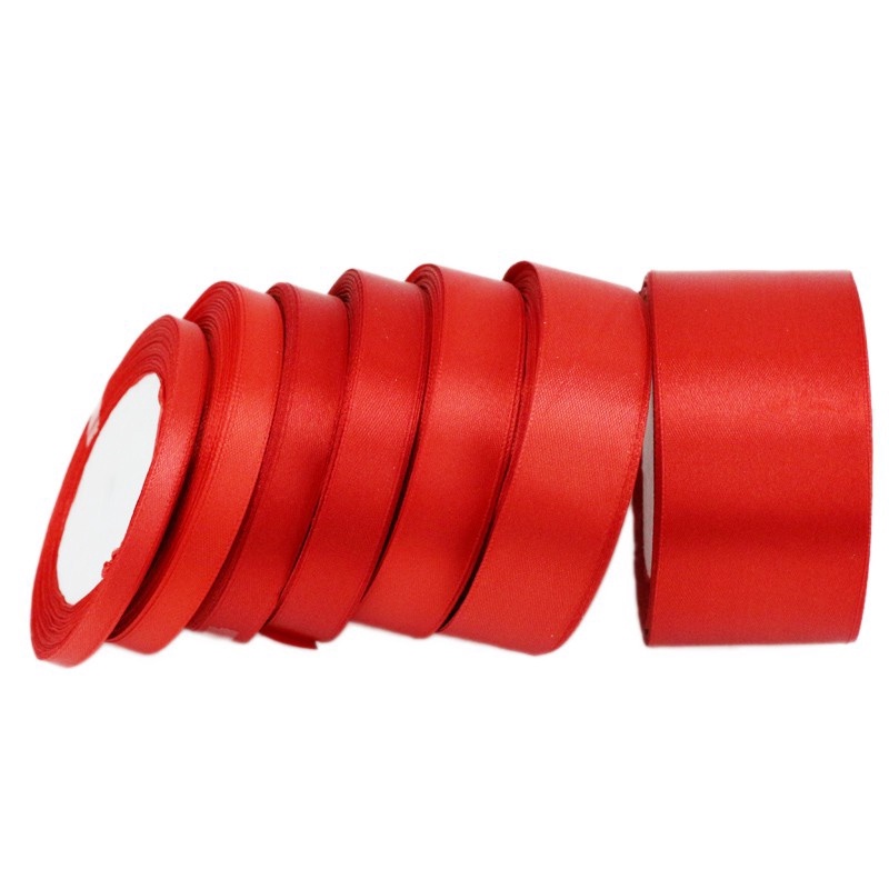 (22meters) Red decorative ribbon,satin ribbon, gift packaging, high-end ...