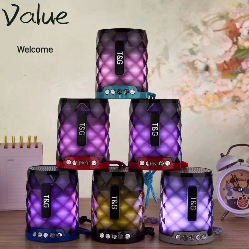 Mini Portable Wireless Bluetooth Speaker Color Changing Light | Shopee ...