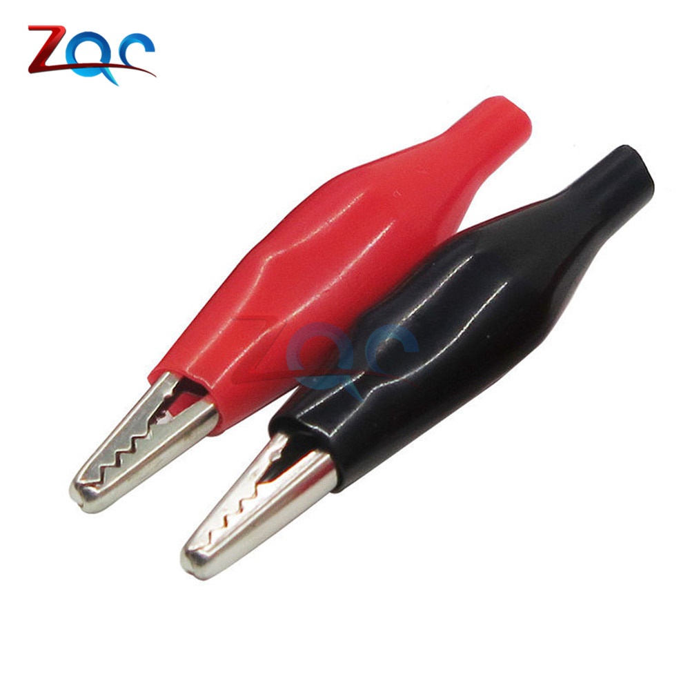 10Pair (=20pcs/lot) Black Red Soft Plastic Coated Testing Probe ...
