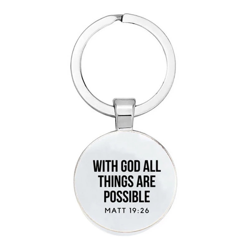 New Bible Verses Key Chain Faith Key Ring Bible Christian Jewelry ...
