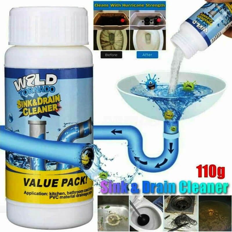 Tornado Powerful Sink and Drain Cleaner for Kitchen Toilet Pipe ...
