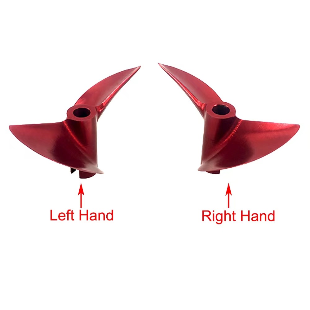 RC Speed Boat Propeller CNC 4.76mm 3/16" P1.9 40-45mm Prop CW CCW ...