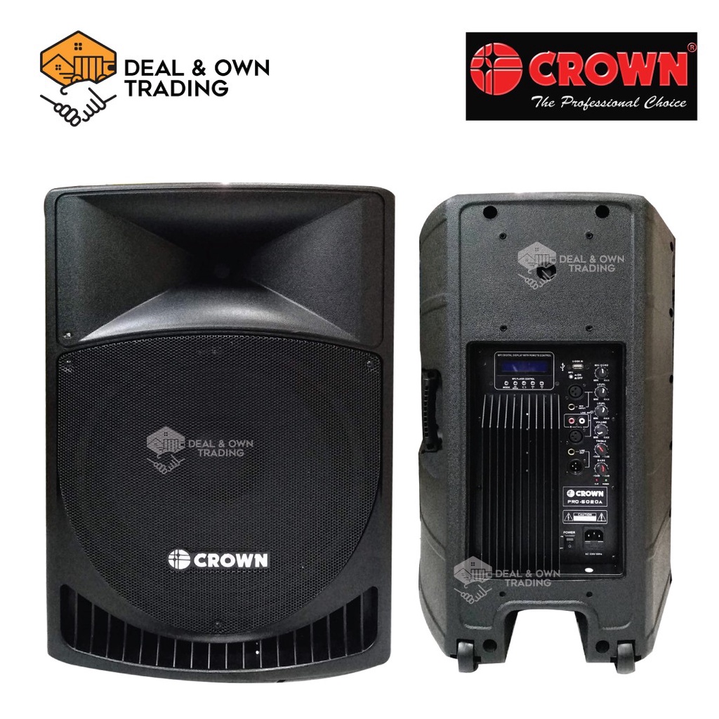 Crown PRO-5020A 500W 15 inch Amplified Speaker System | Shopee Philippines