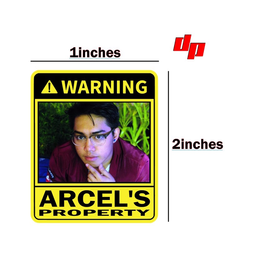 Customized Picture with Name Sticker - Customized Name, Property ...