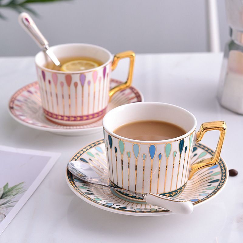 Retro Style Ceramic Luxurious and Elegant Coffee / Tea Cup with ...