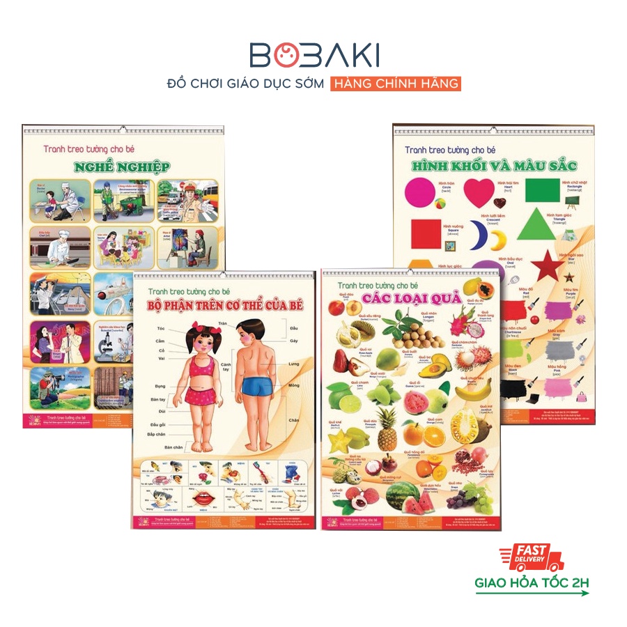 Wall paintings with 14 encyclopedia themes about the world for children ...