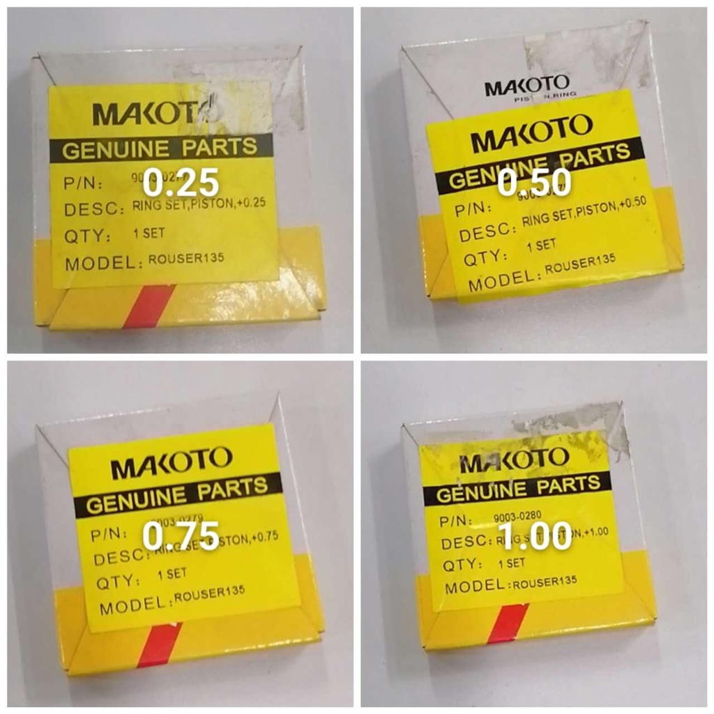 MAKOTO PISTON RING SET FOR ROUSER135 | Shopee Philippines