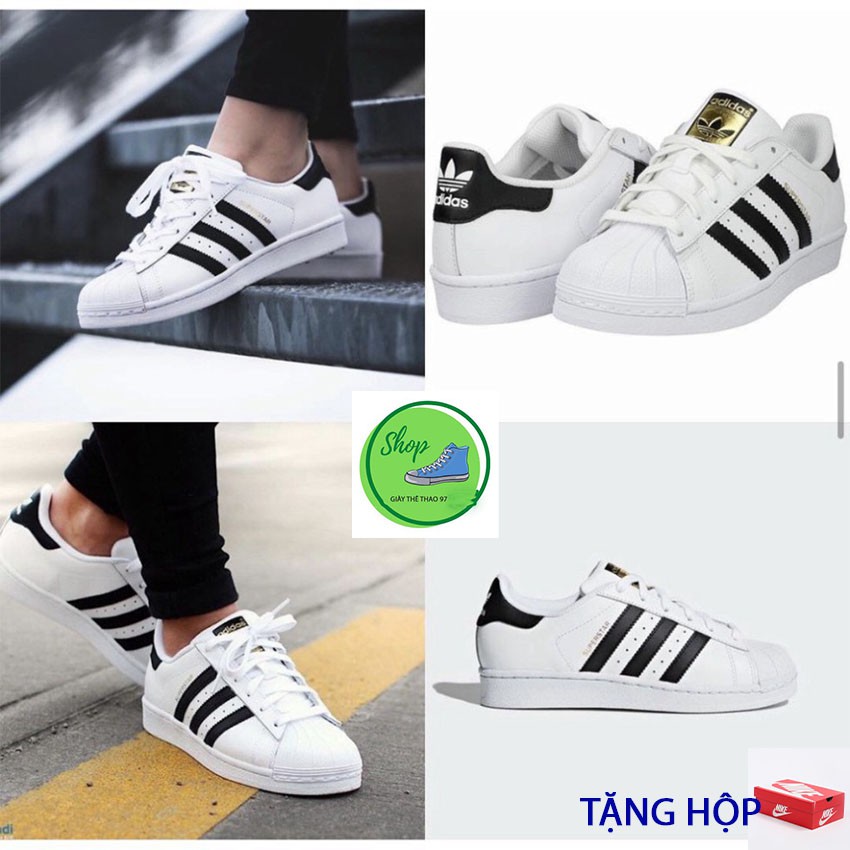 Superstar gold stamped clam-toe sneakers for men and women, classic ...