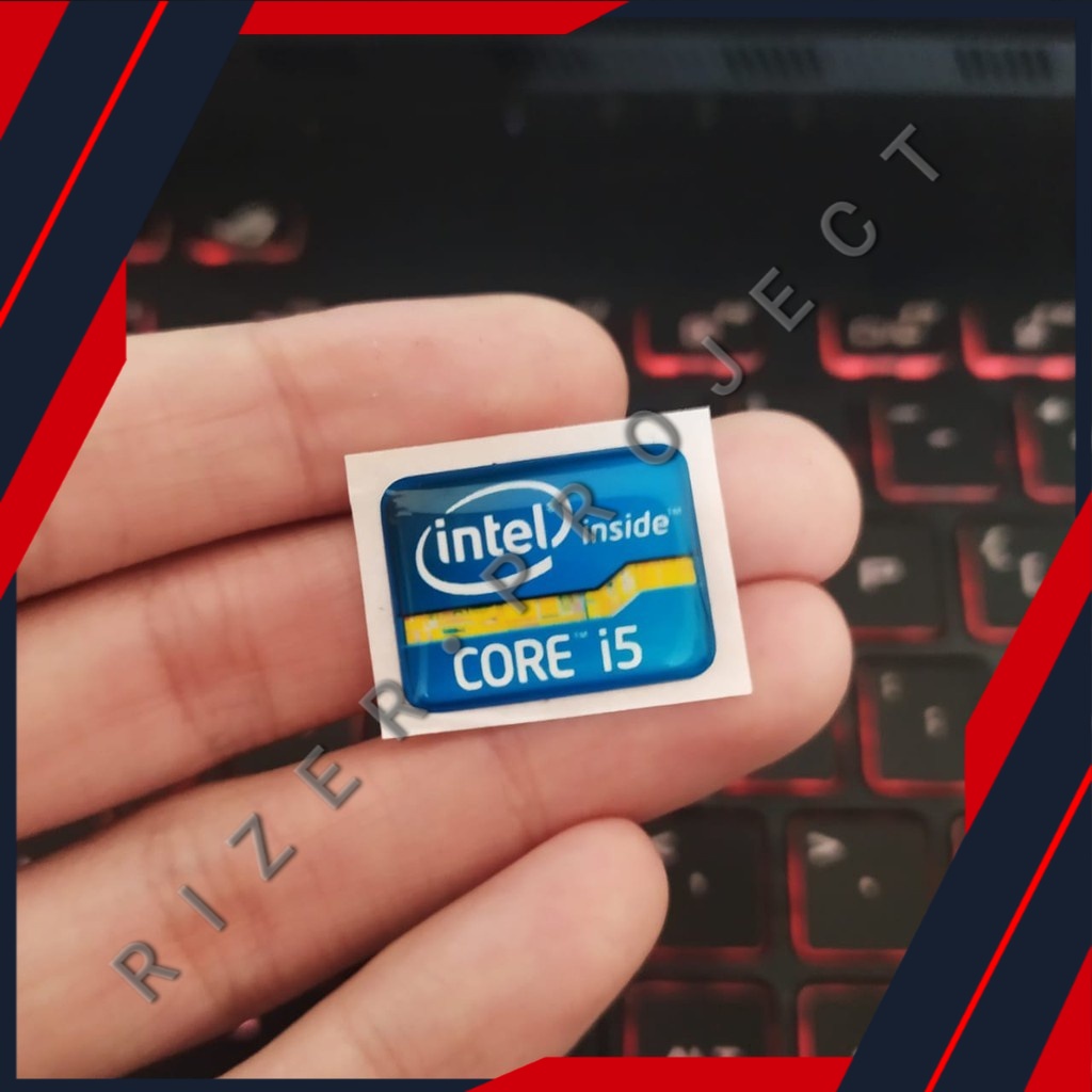 Intel Inside Core i5 Embossed 2x2cm Resin Vinyl Sticker for Laptop ...