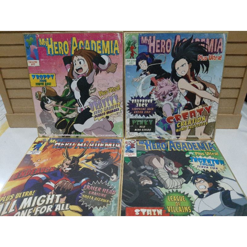 My Hero Academia (MHA) Merchandise, Shikishi Board (12x13.5cm) | Shopee ...